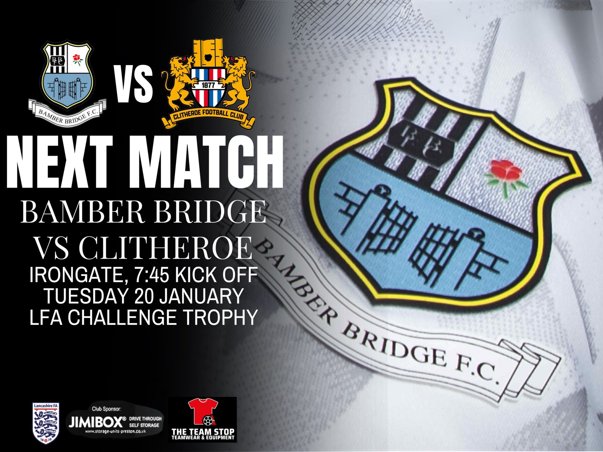 Bamber Bridge v Clitheroe - Tickets - Bamber Bridge FC